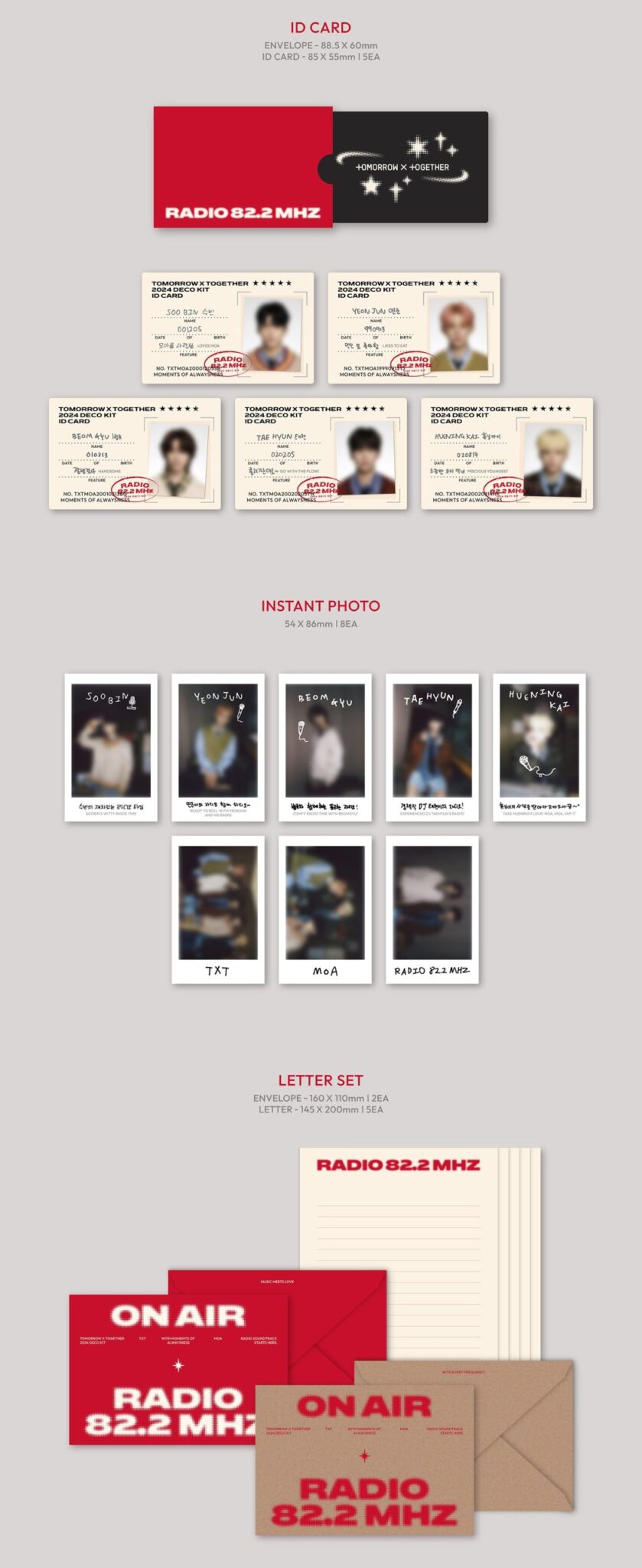 TXT - DECO KIT 2024 - Tienda Kpop Chile