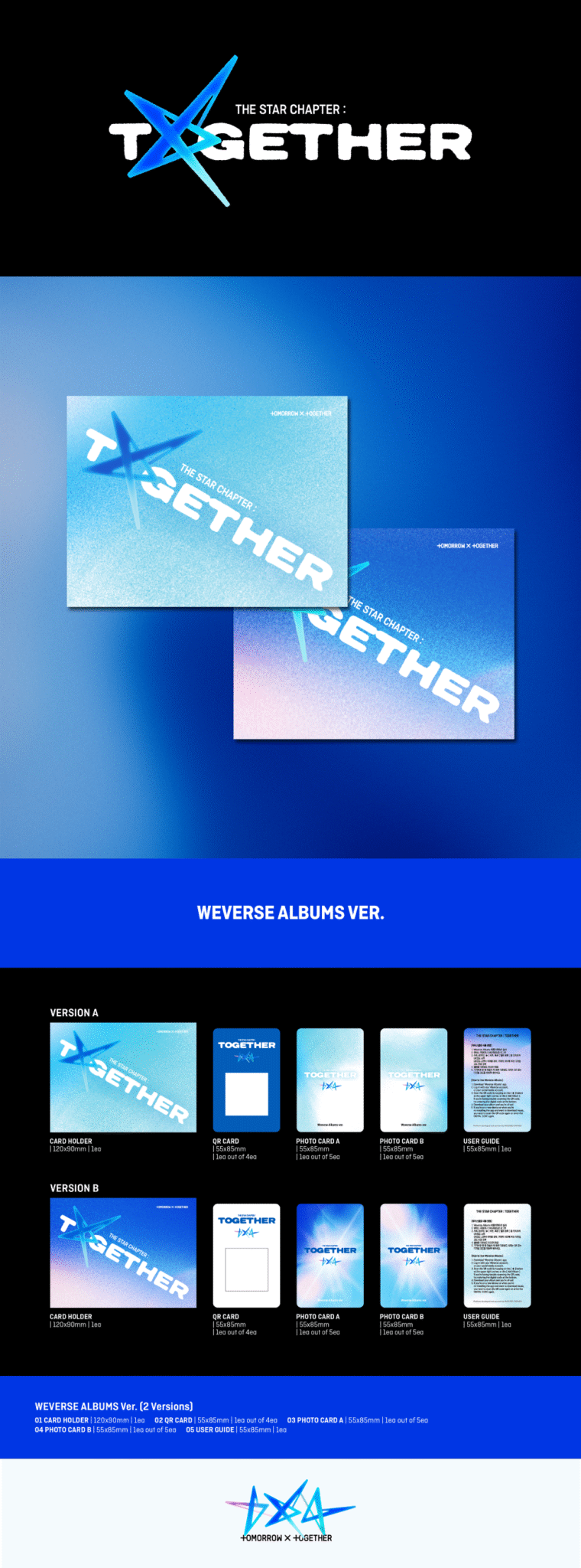 TOMORROW X TOGETHER (TXT) - THE STAR CHAPTER: TOGETHER (WEVERSE ALBUMS ...