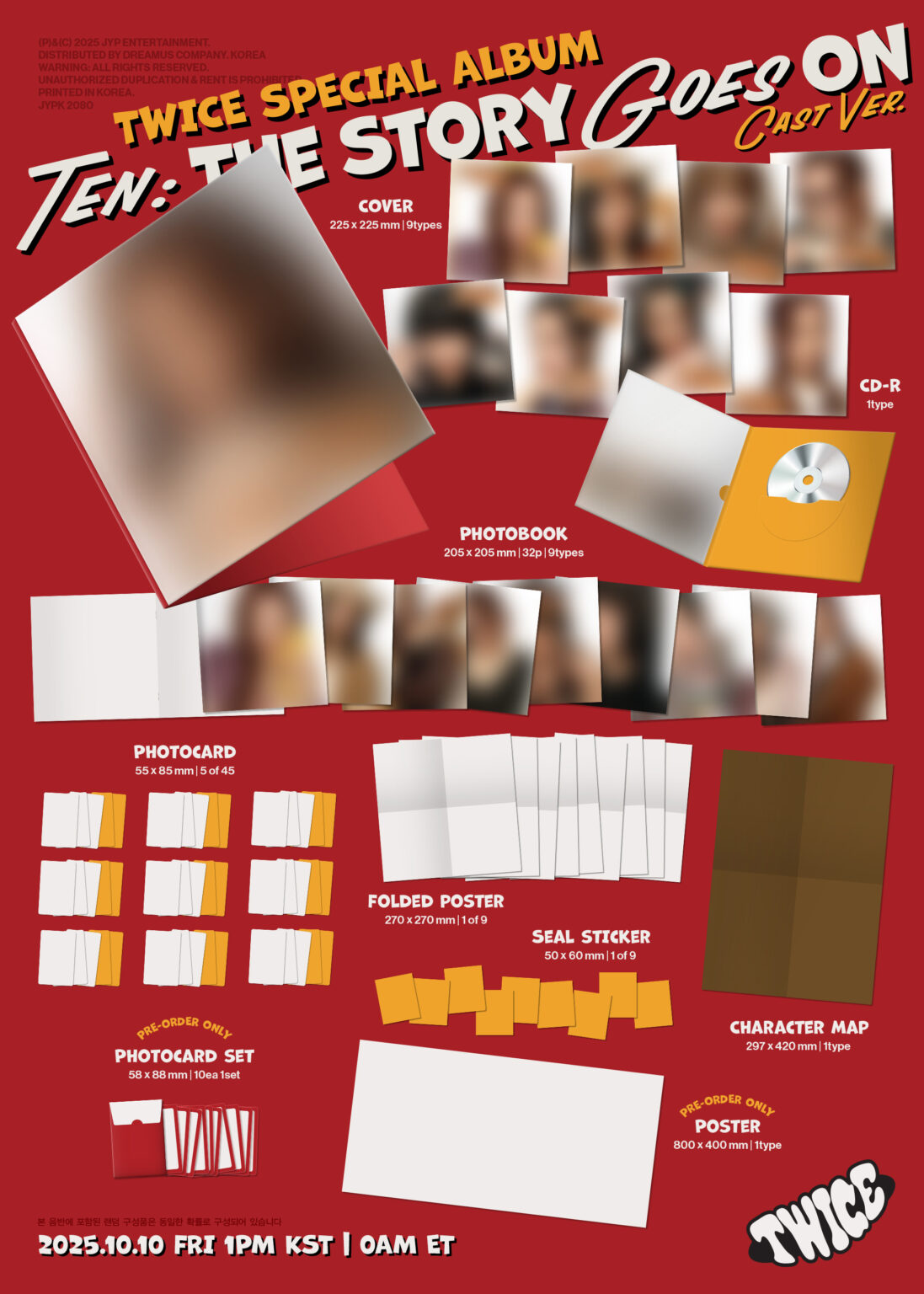 TWICE - [TEN: THE STORY GOES ON] CAST VER. - Tienda Kpop Chile